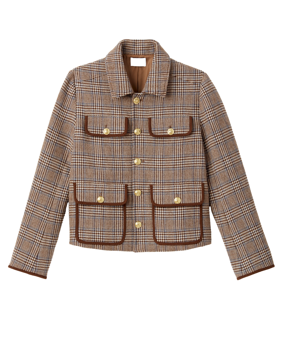 Rory Jacket-Brownstone Tweed – Centre Pointe